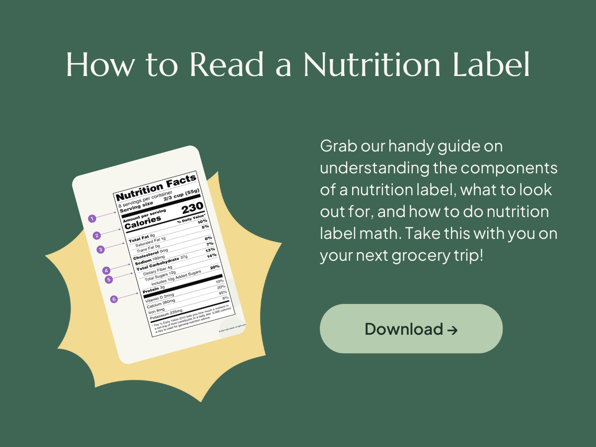 How to Read a Nutrition Label - culinahealth.com